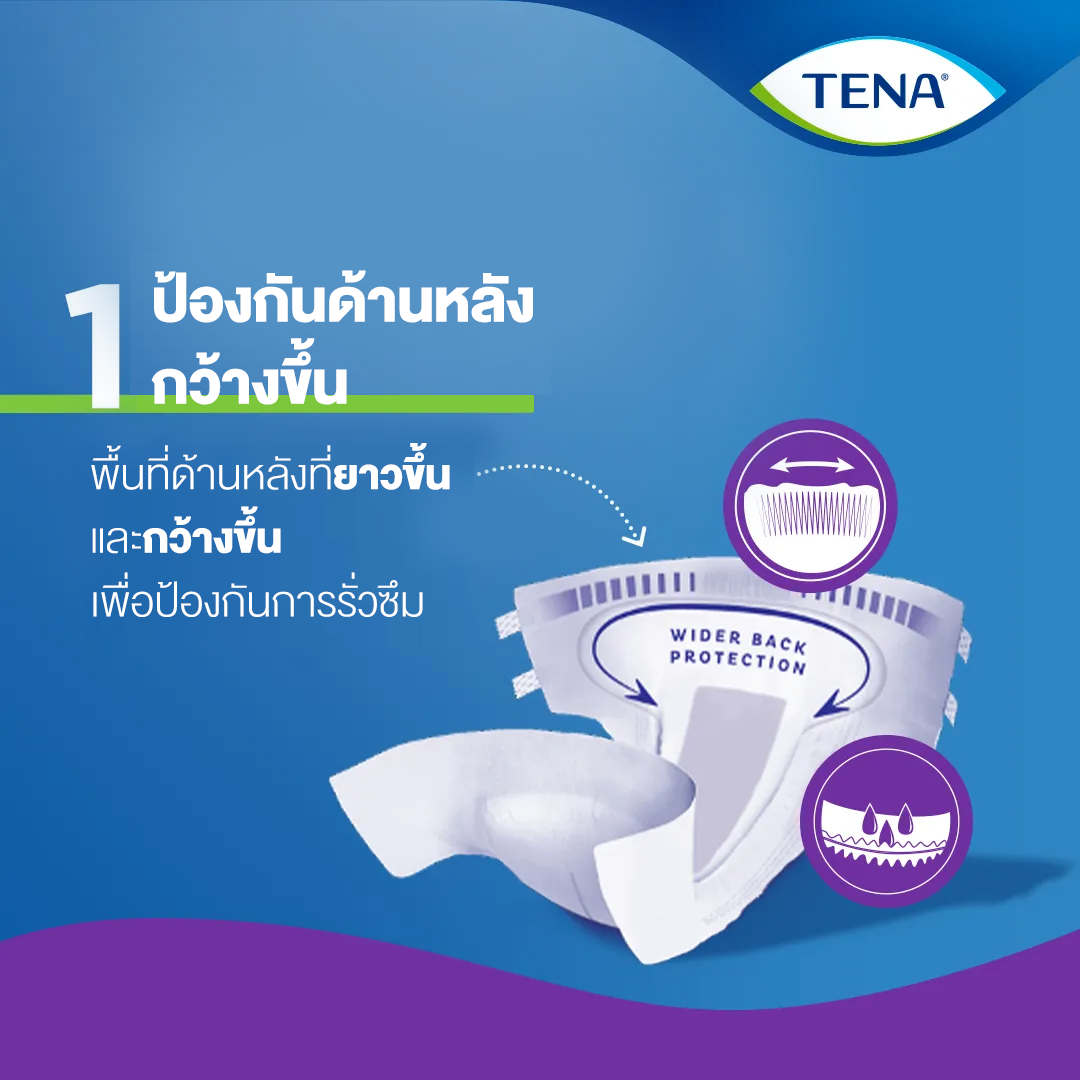 TENA Proskin Night Tape Adult Diapers For Sensitive Skin Absorbs All Dry Soft And Comfortable ...