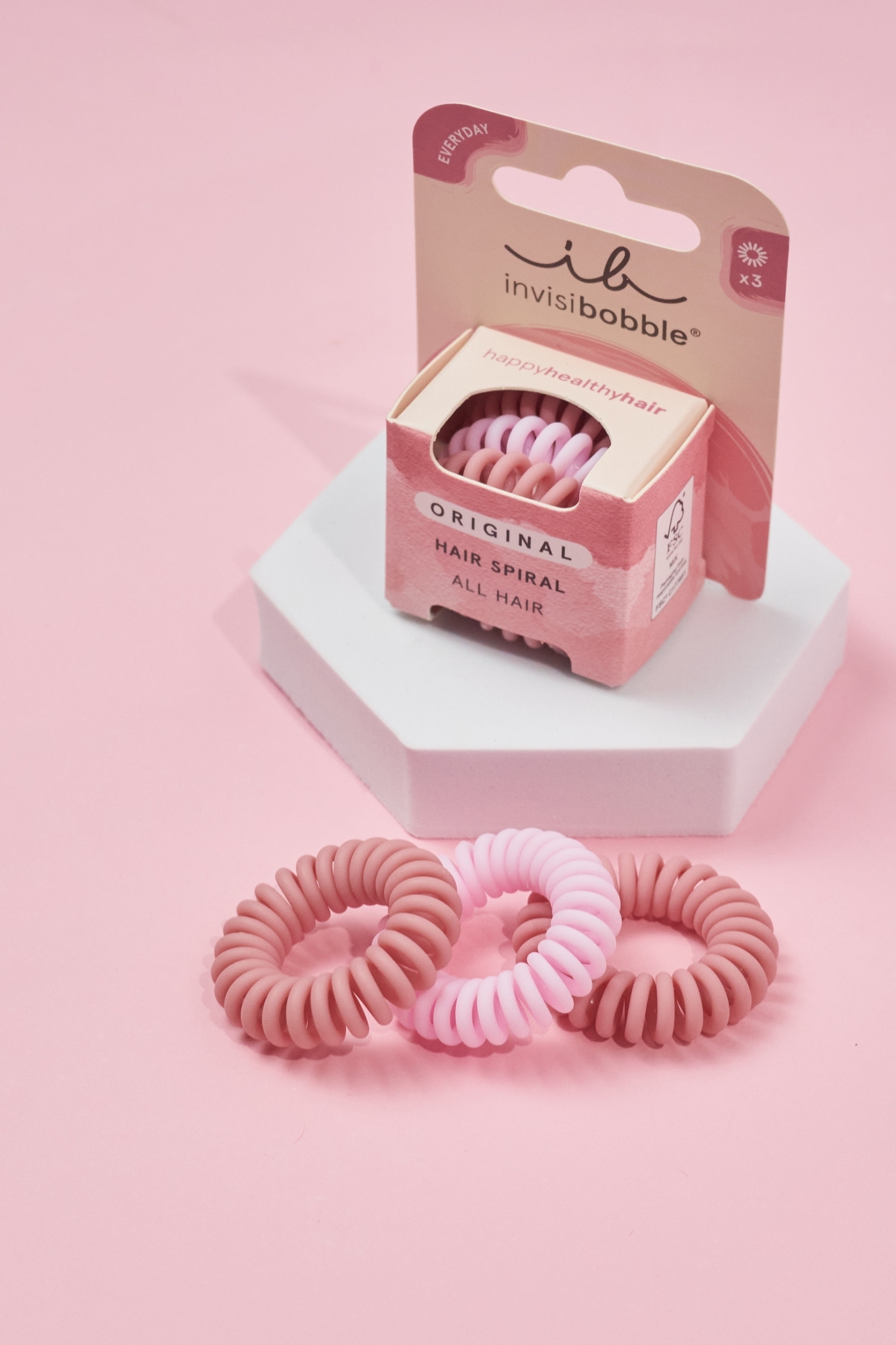 invisibobble Hair Band No Scratches Original Model The Pinks (1 Box ...