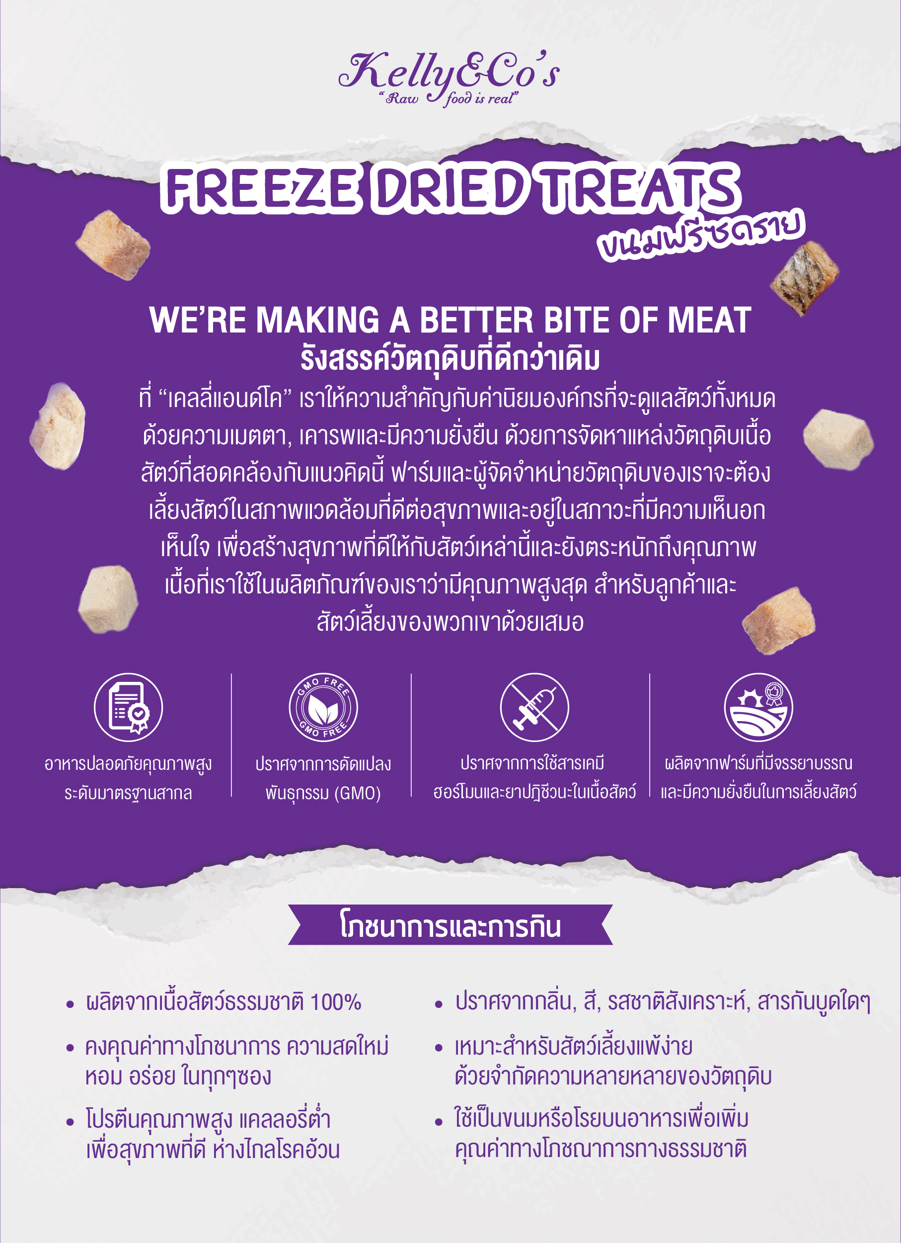 Kelly & Co Single Treats Freeze Dried Cod Fish For Cat 40g | Shopee ...