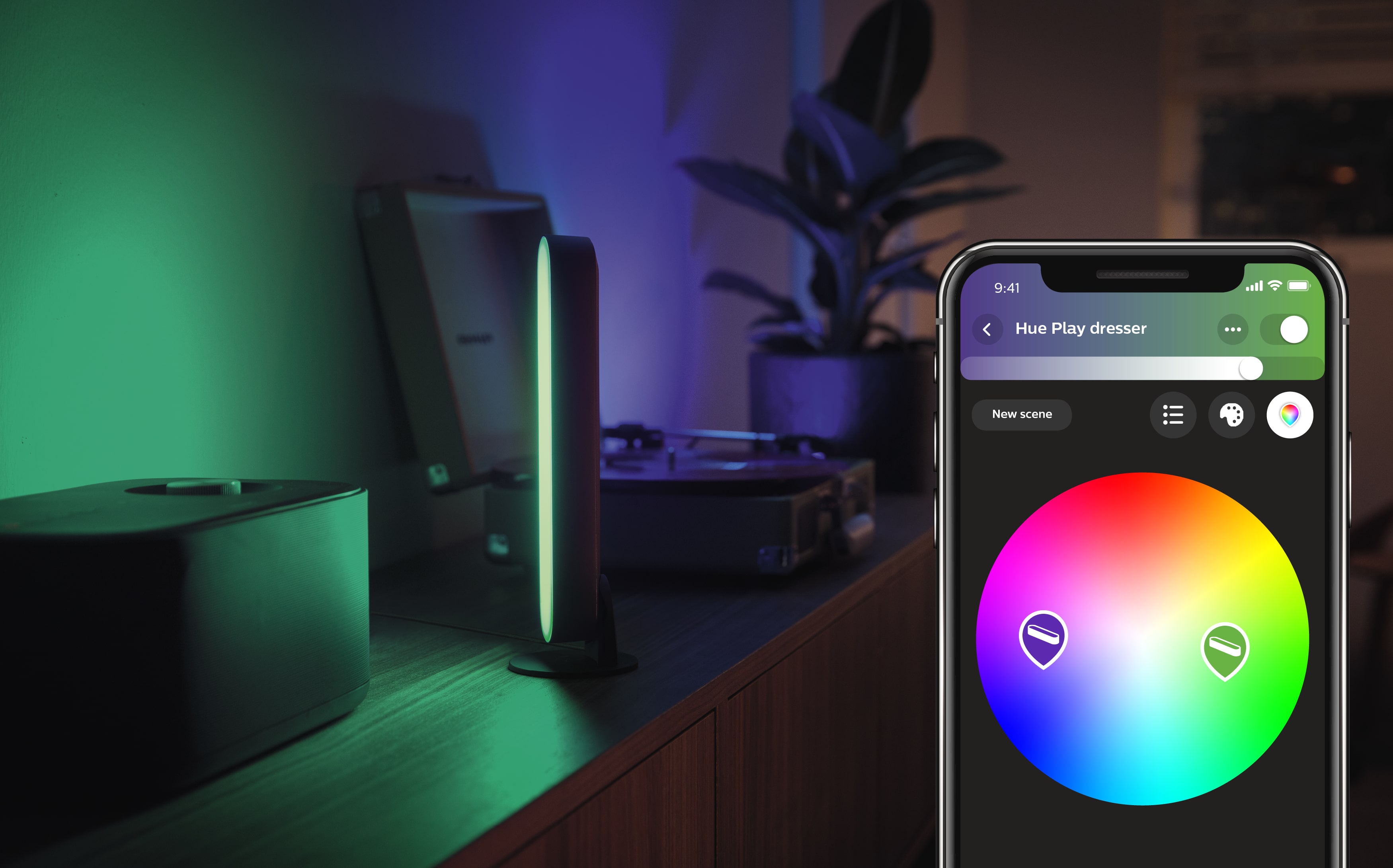 Philips Hue Play Light Bar Twin Set Includes 2 Bars In A Box. | Shopee ...