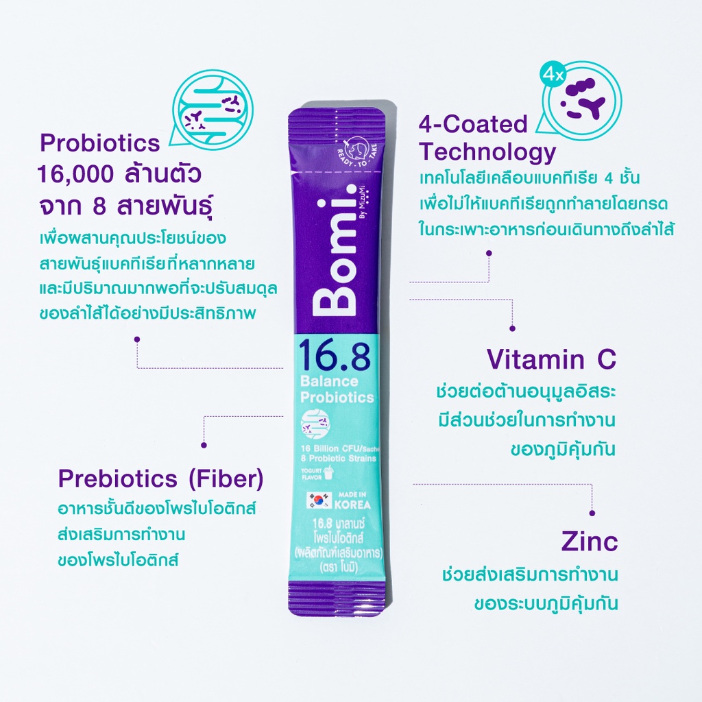 [14 Sachets/Box] Bomi 16.8 Balance Probiotics 3g.bomi Probiotic Ready ...