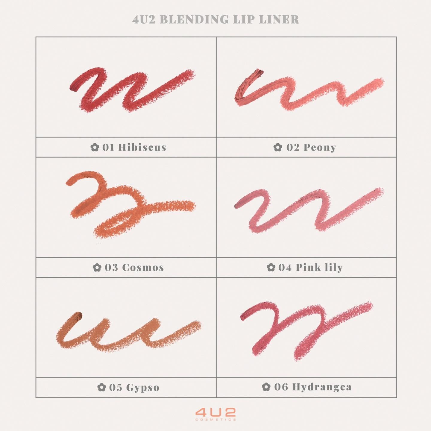 4U2 BLENDING LIP LINER (1.2g) Four You Two | Shopee Malaysia