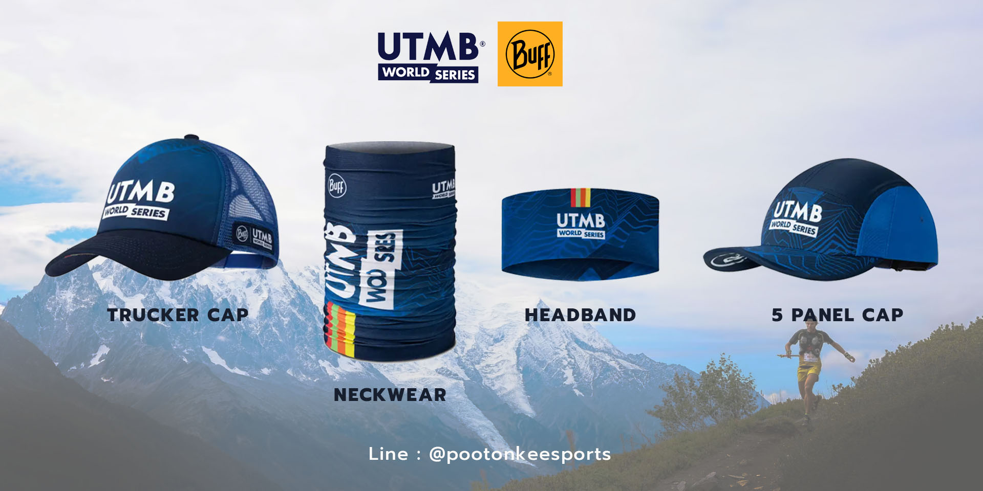 BUFF UTMB WORLD SERIES 2024 COLLECTION (Limited Edition) Headband Cloth ...