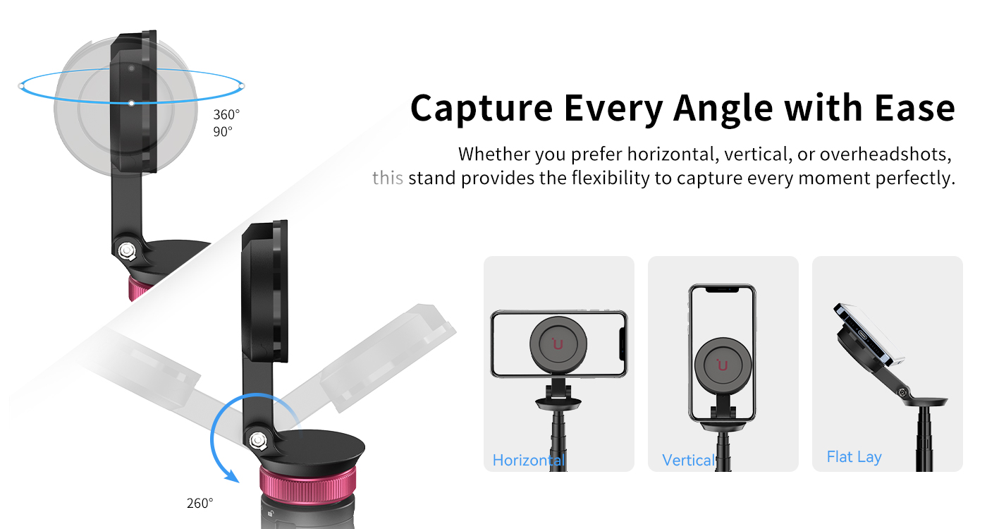 Ulanzi MT-84 Magnetic Tripod for Phone Selfie Stick MagSafe Remote ...