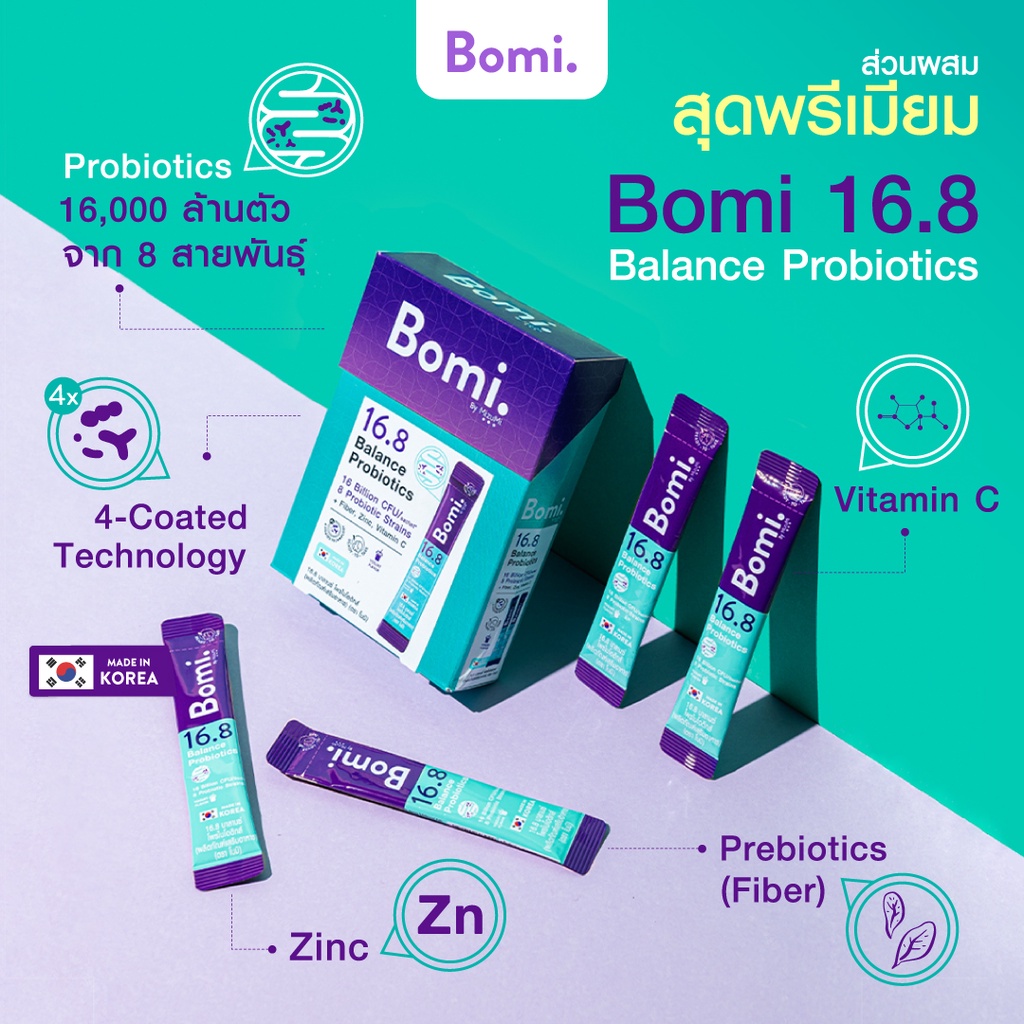 [14 Sachets/Box] Bomi 16.8 Balance Probiotics 3g.bomi Probiotic Ready ...