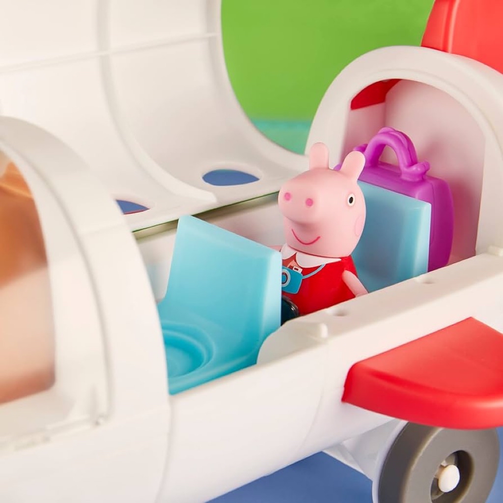 Peppa Pig Airplane Toys Air With Figure Travel Bag Very Cute | Shopee ...