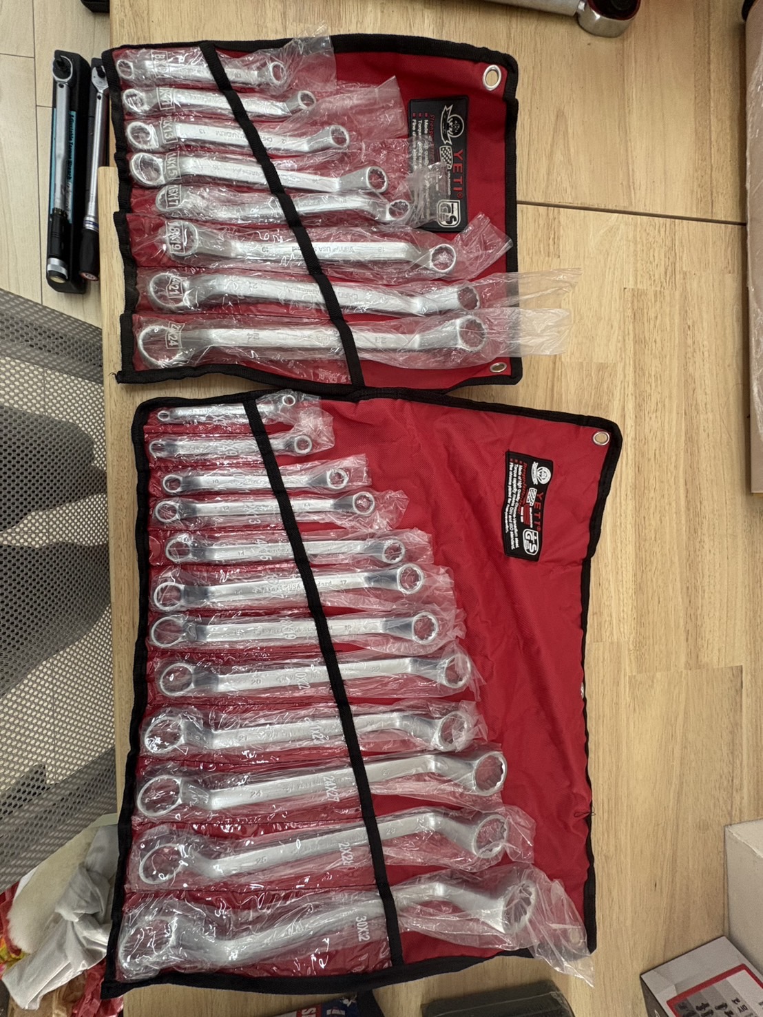 YETI Ring Wrench Set 8- 24 MM [Yetti] 8 Pieces/6- 32 [Yent] 12 Pieces ...