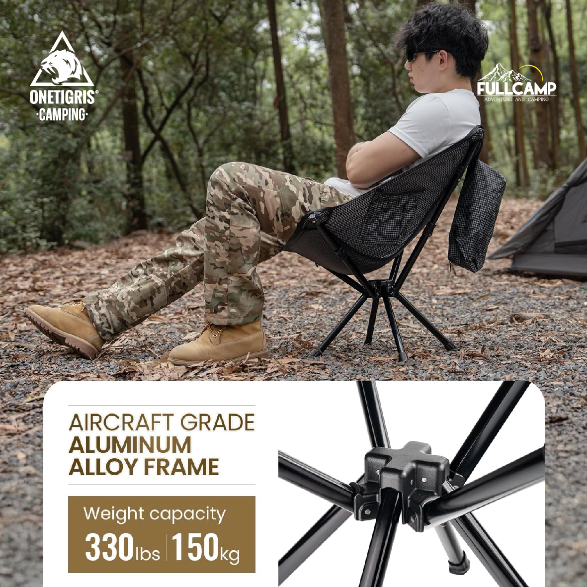 OneTigris Forrest Camping Chair 10 Portable Lightweight | Shopee Malaysia