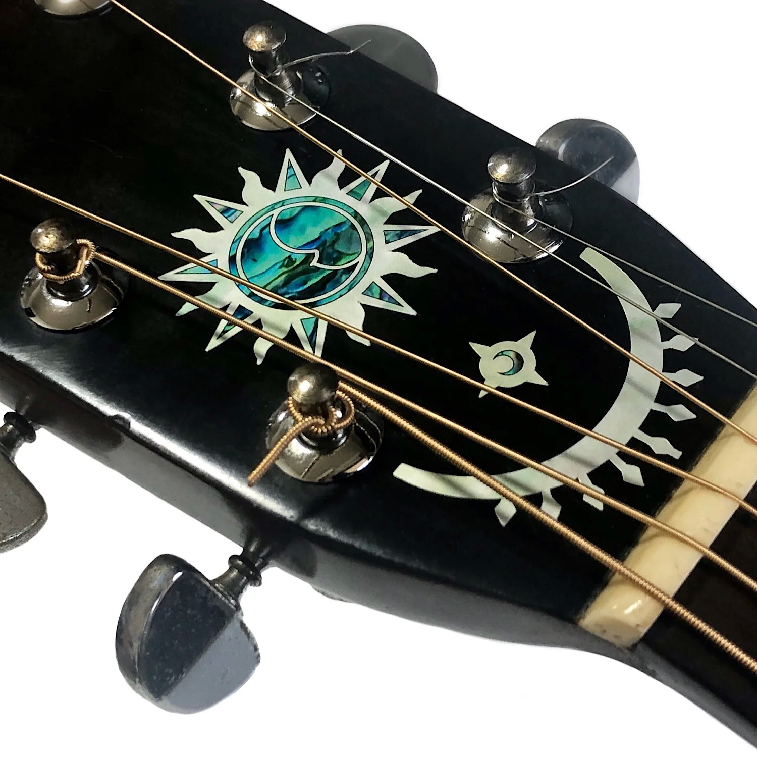 Geometric Sun & Moon Inlay Sticker for Acoustic Guitar | Shopee Malaysia