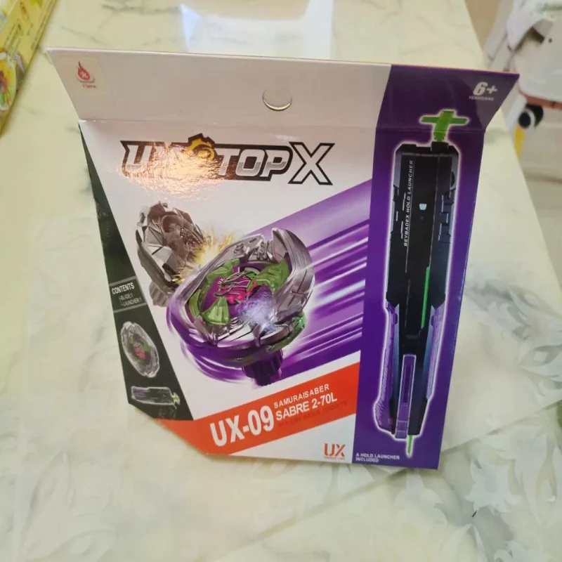 Beyblade X UX-09 Samurai Saber Xtreme With Launcher Rotating Gyroscope ...