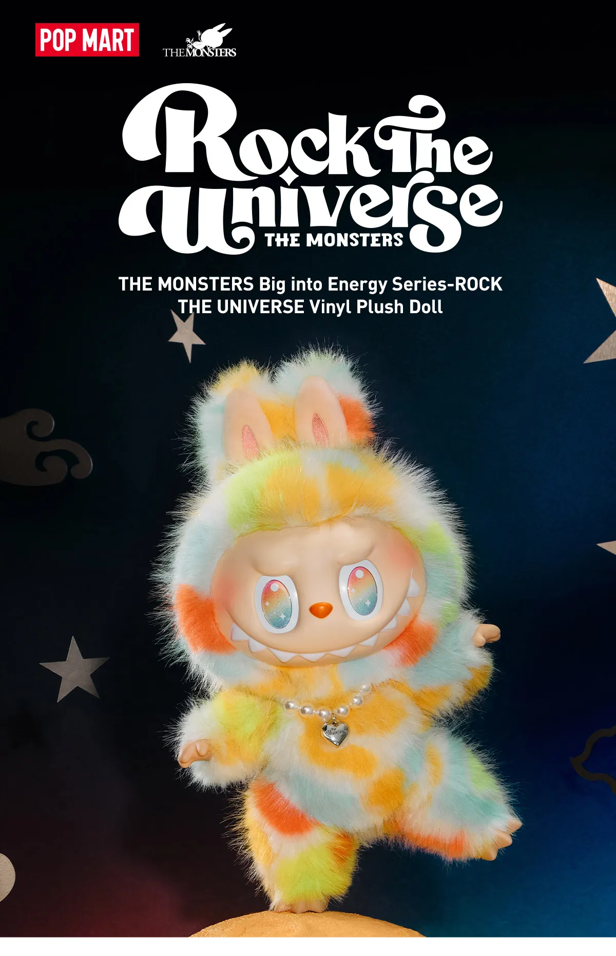 labubu THE MONSTERS Big into Energy Series-ROCK THE UNIVERSE New In ...
