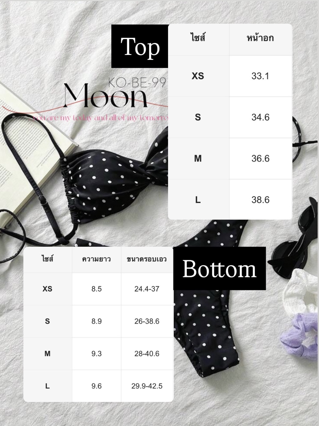 KOBE Moon Model ️ Swimsuit Polka Dot Bikini | Shopee Malaysia