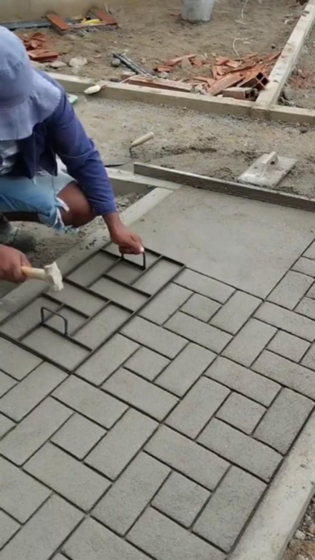 Concrete Floor Mold Cement Pattern ️ Walkway | Shopee Malaysia