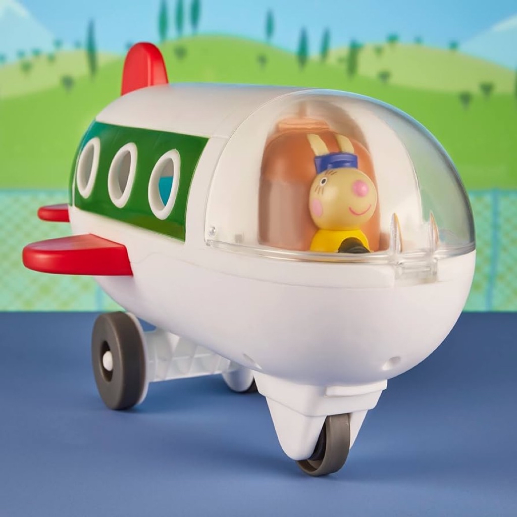 Peppa Pig Airplane Toys Air With Figure Travel Bag Very Cute | Shopee ...