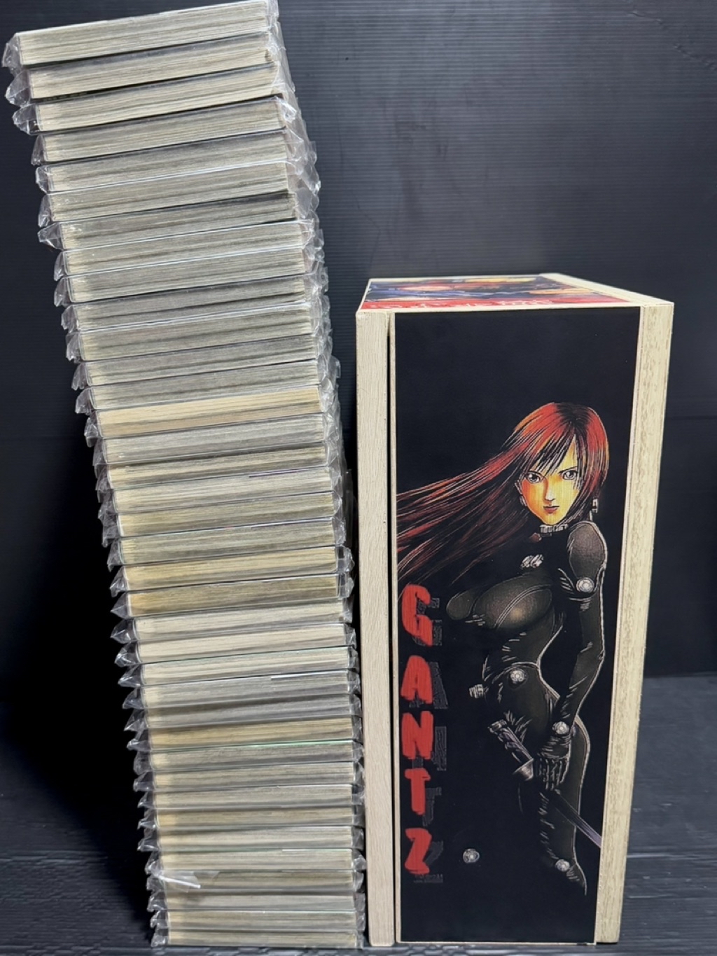 Gantz Gansu 1-37 Complete Book + BOX Wooden Custom Made To Order Very ...