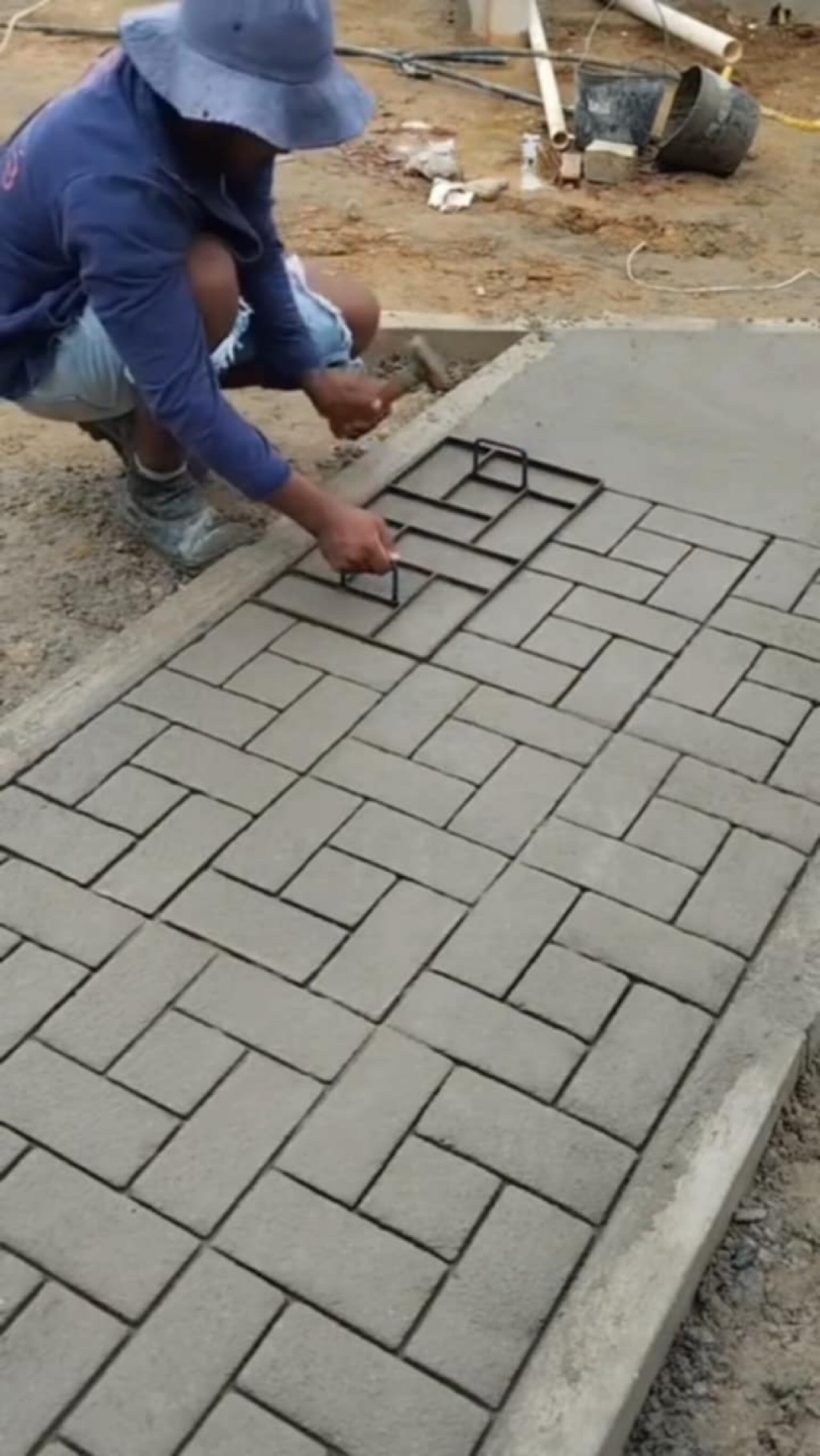 Concrete Floor Mold Cement Pattern ️ Walkway | Shopee Malaysia