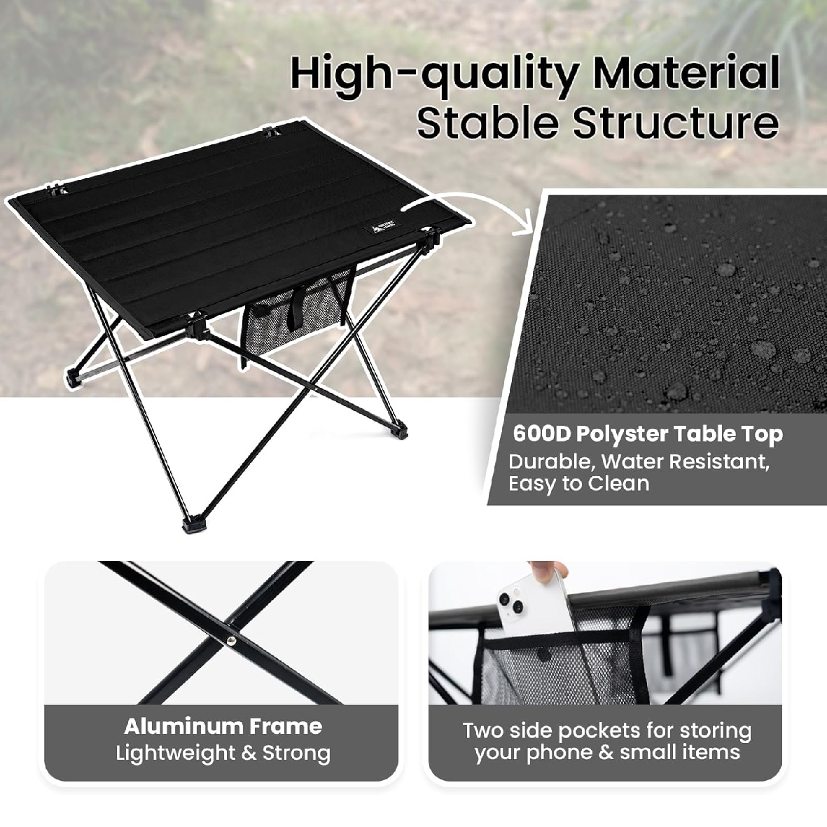 OneTigris Campmate Camping Table 08 Portable Lightweight Small | Shopee ...