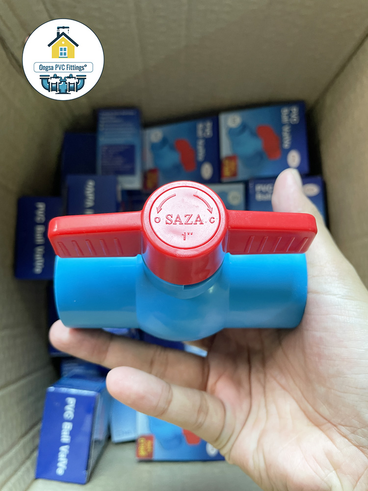 PVC Ball Valve SAZA 1 Inch Water Gate Used To Wear Blue Pipe General ...