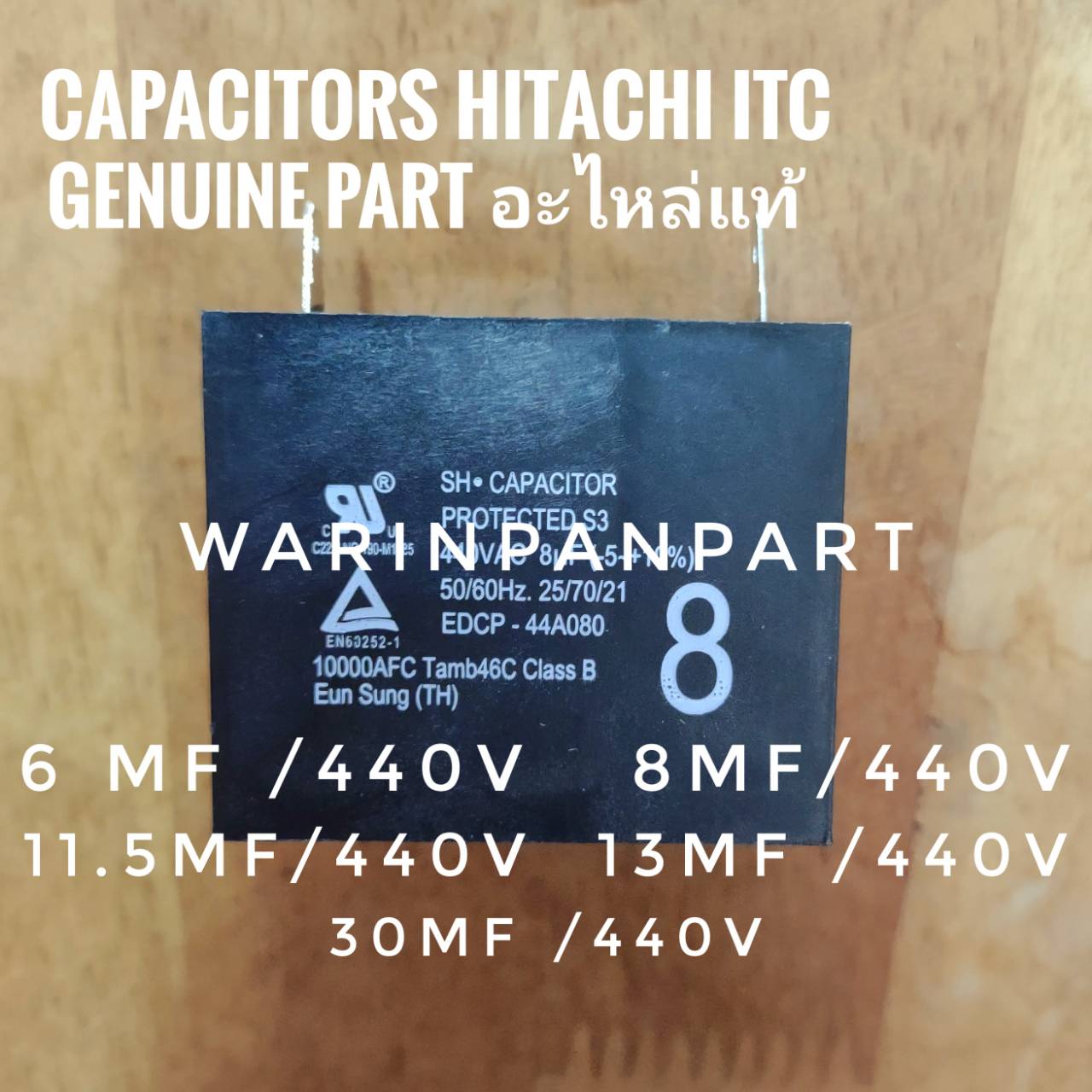 Genuine Hitachi ITC Capacitor For Automatic Water Pump Kapasitor Kipas ...