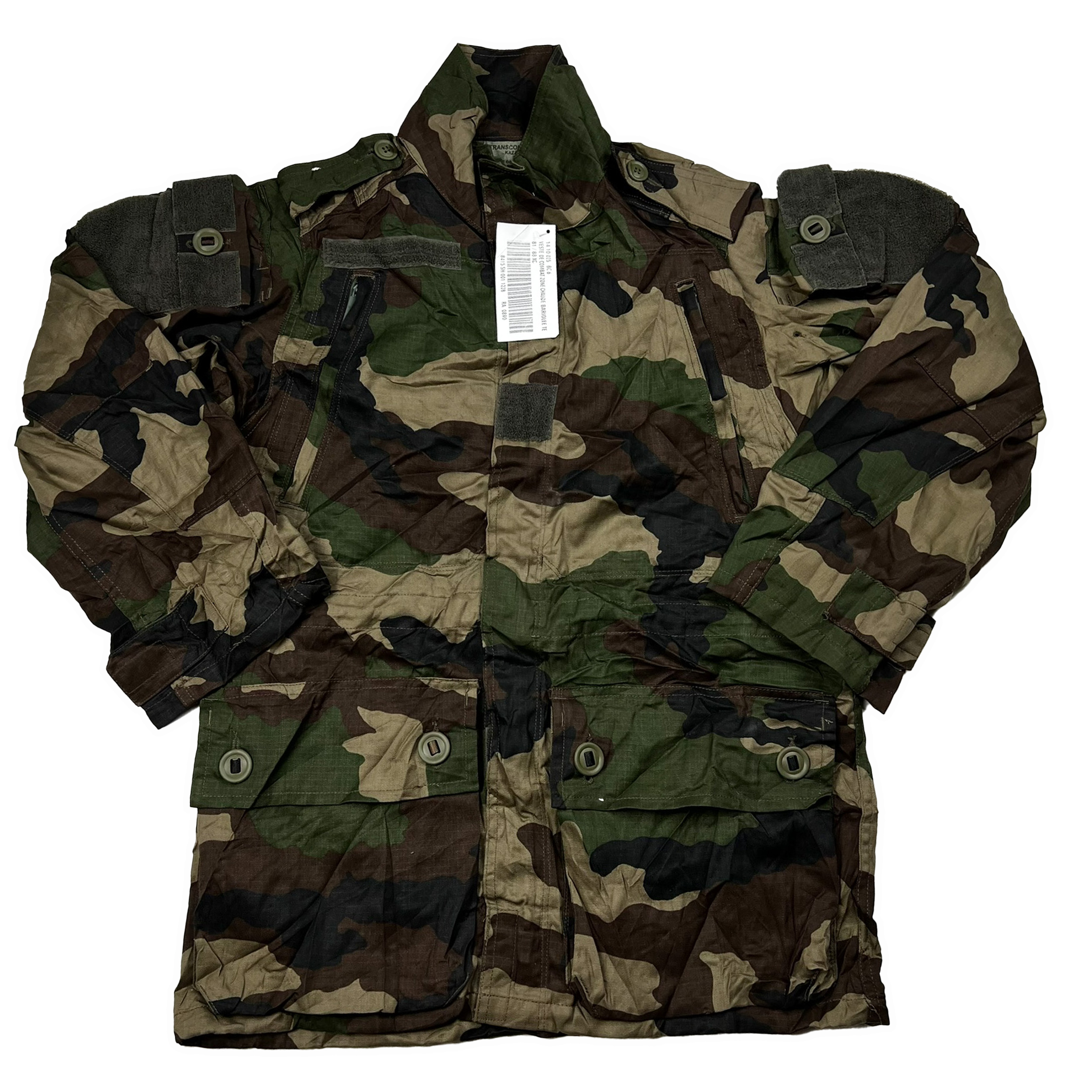 Hiking jacket Vintage French military Genuine Smock CCE camo combat ...