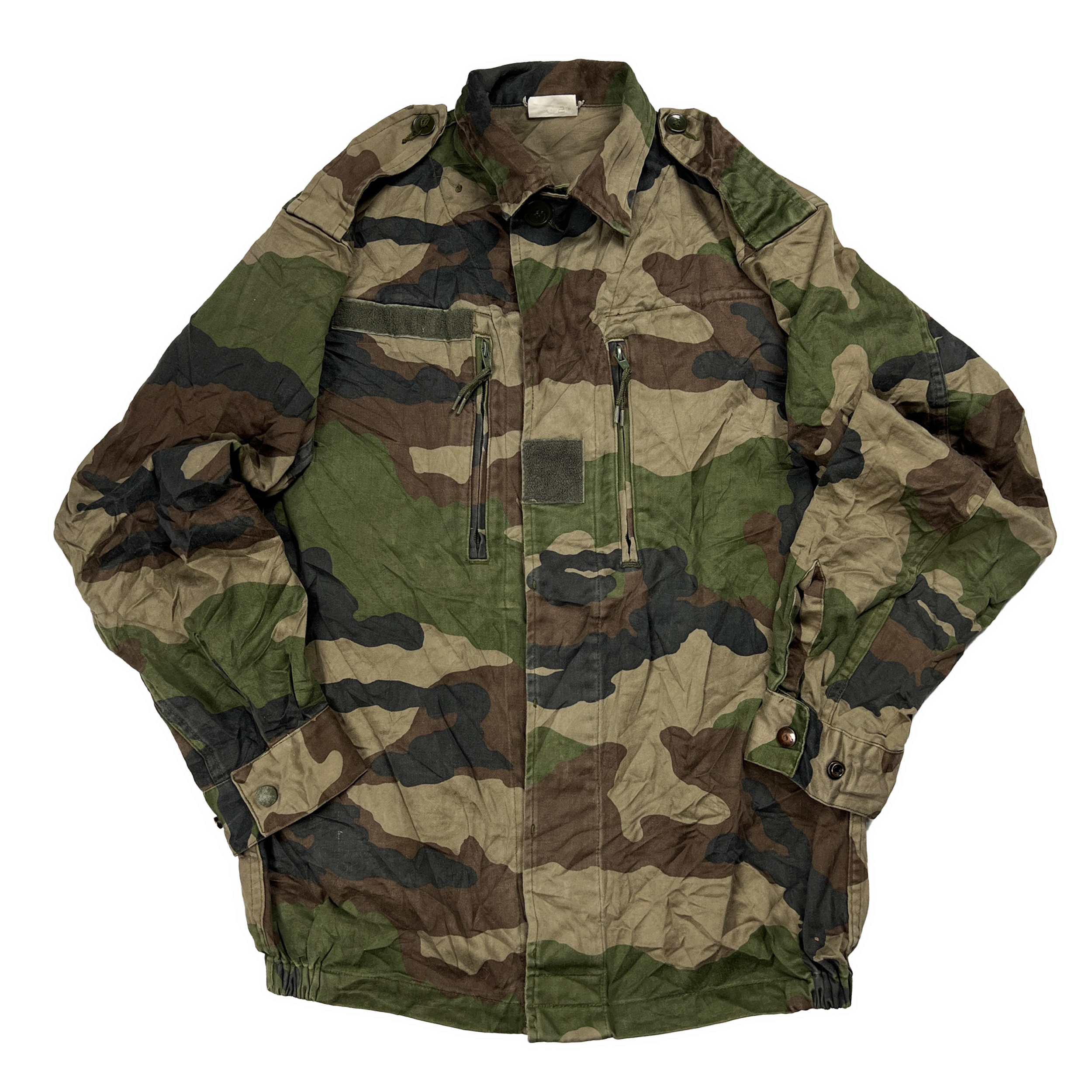 Hiking jacket Vintage Genuine French army Smock CCE camo military ...