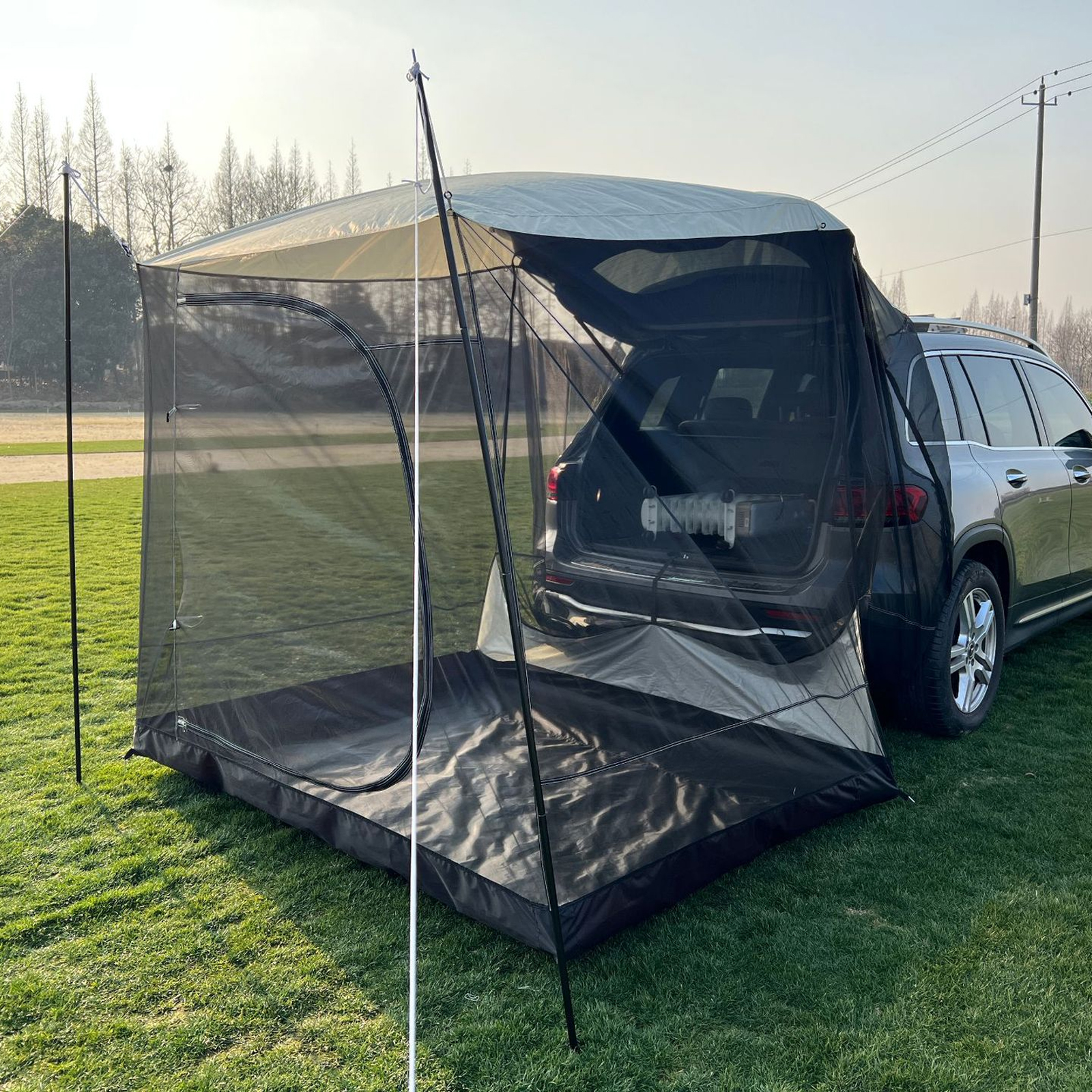 Car Extension Tent Outdoor Self Driving Tour Camping Barbecue Rear ...