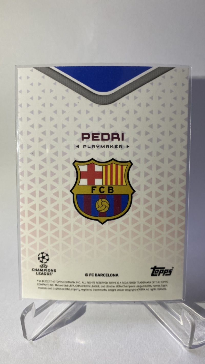Pedri BARCELONA PLAYMAKER TOPPS 2022 Football Player Cards | Shopee ...