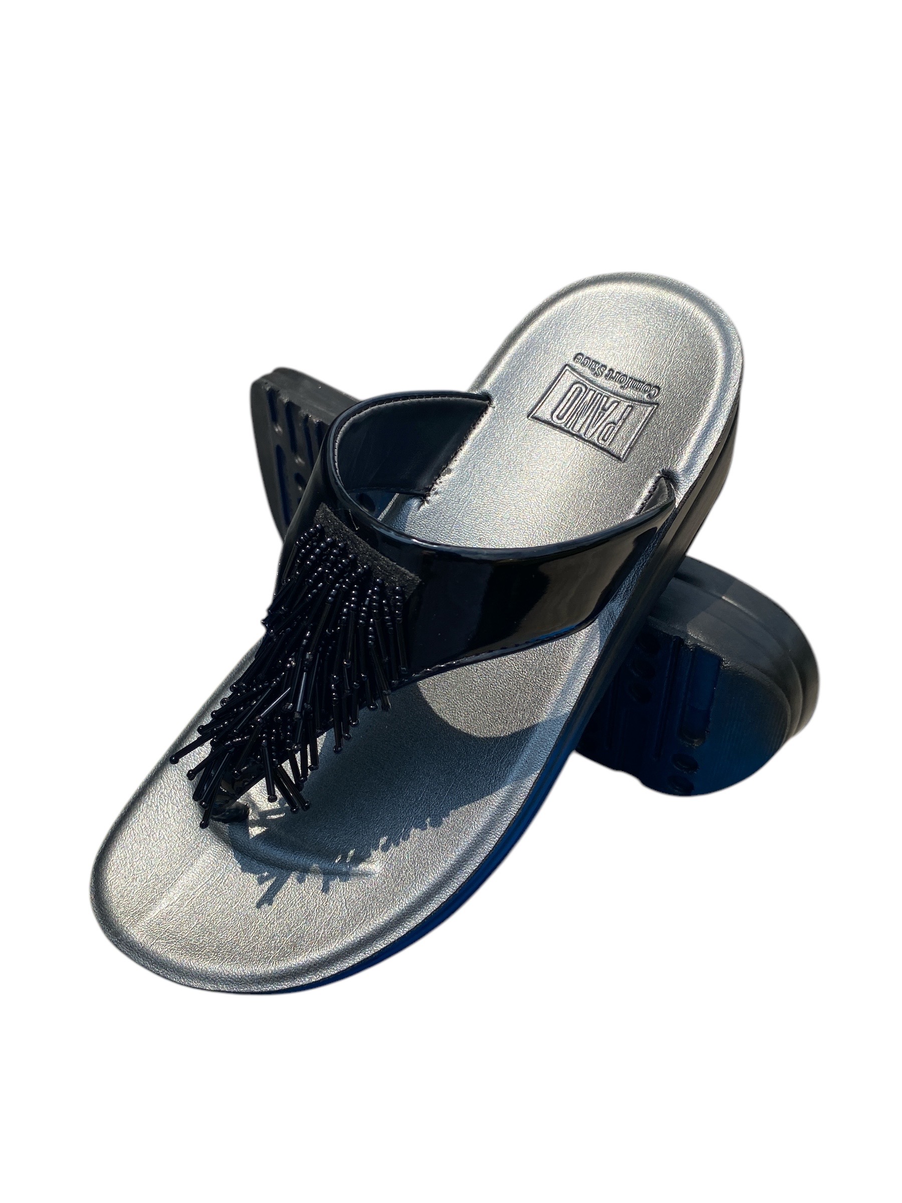 Pano Women's Fashion Flip-Flops Model E02-B09 Pu Sole Flat Style 3 ...