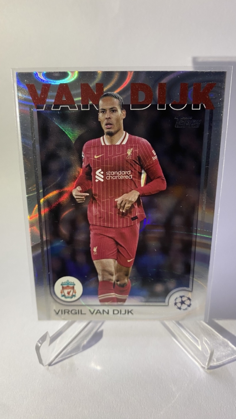 Virgil van Dijk Footballer Cards LIVERPOOL Topps 2025 | Shopee Malaysia