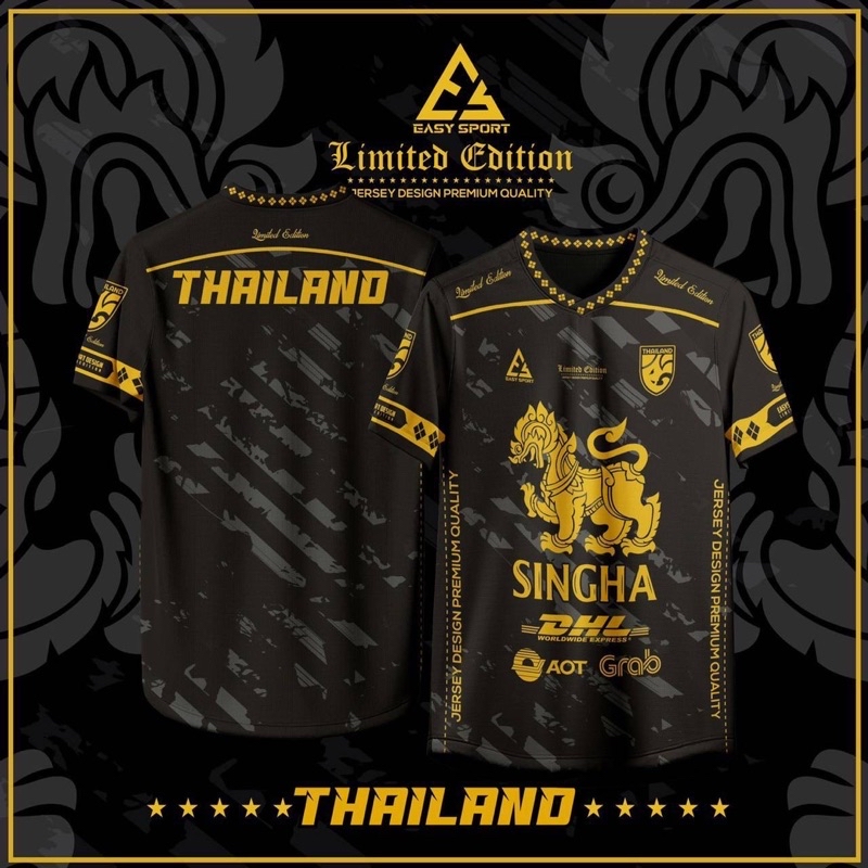 Sports Shirt Singha Pattern Short Sleeves Round Neck Printed All Over ...