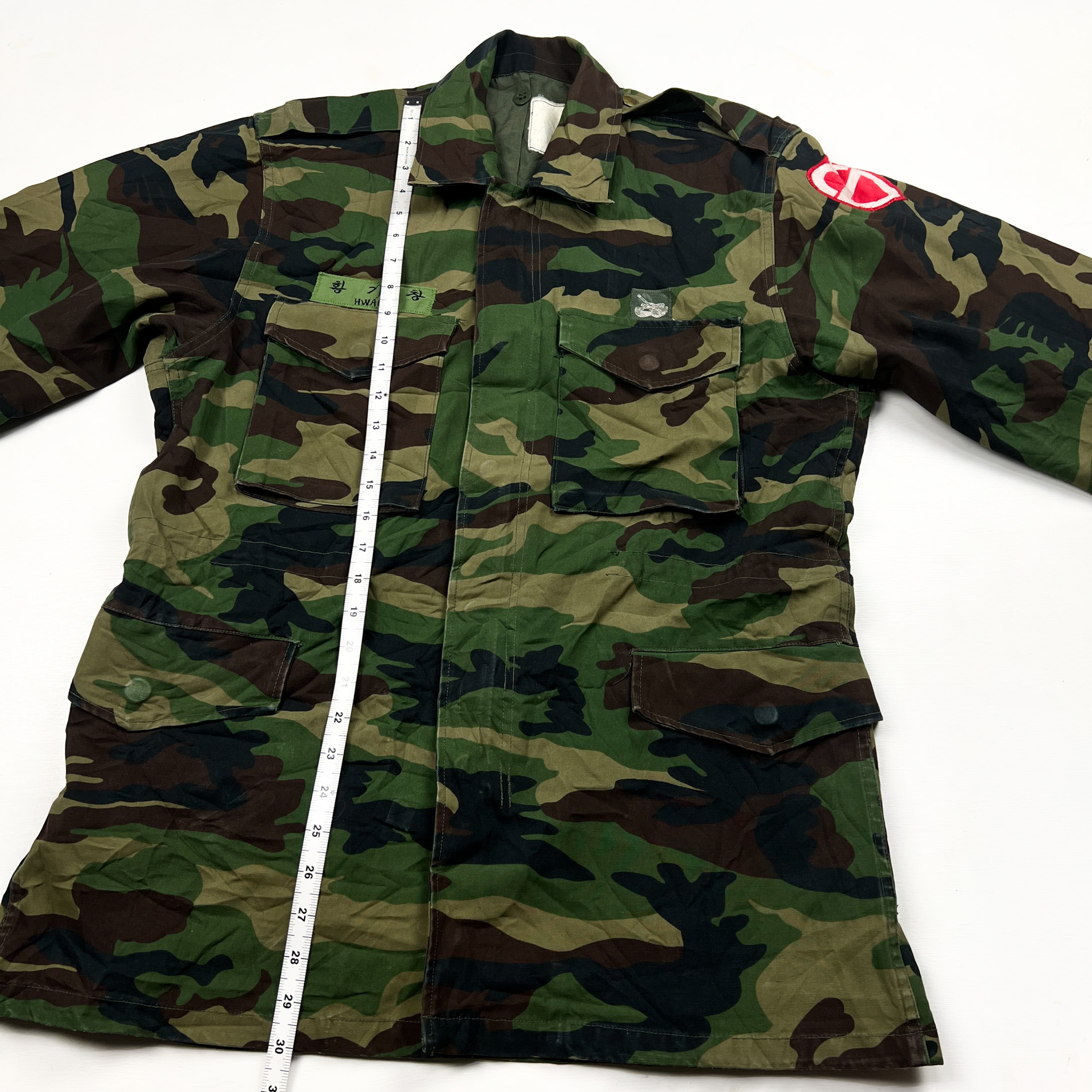 Hiking Jacket Vintage Original South Korea Military M90 woodland camo ...