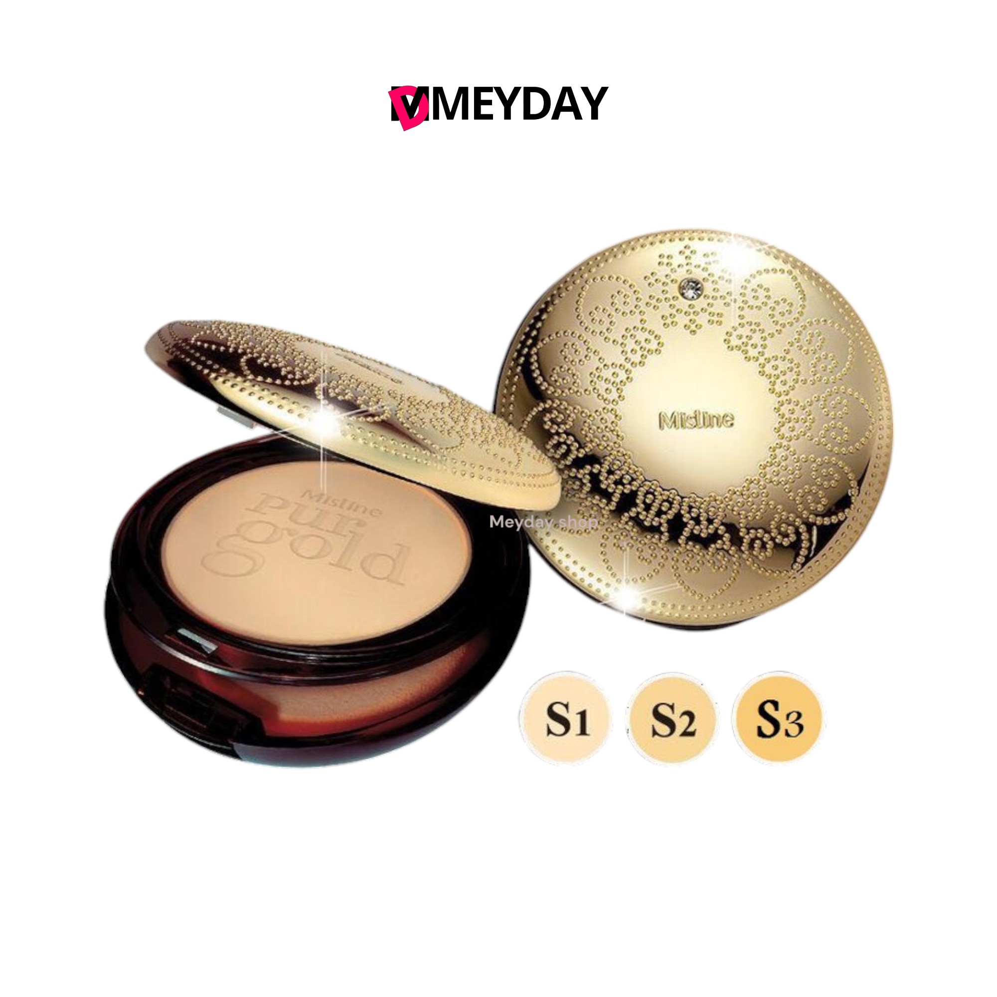 Mistine Number 1 Pur Gold Super Powder Spf25 Pa++ 1 10g | Shopee Malaysia