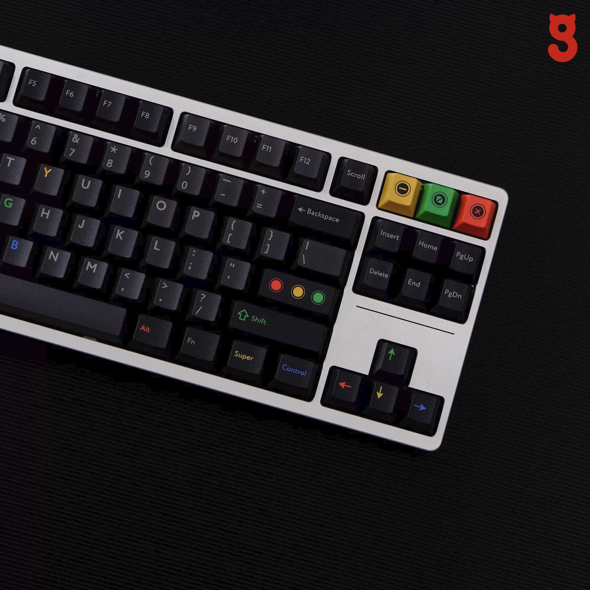 Premium Retro Black Light PBT Cherry Profile 142 Keys With 16 ...