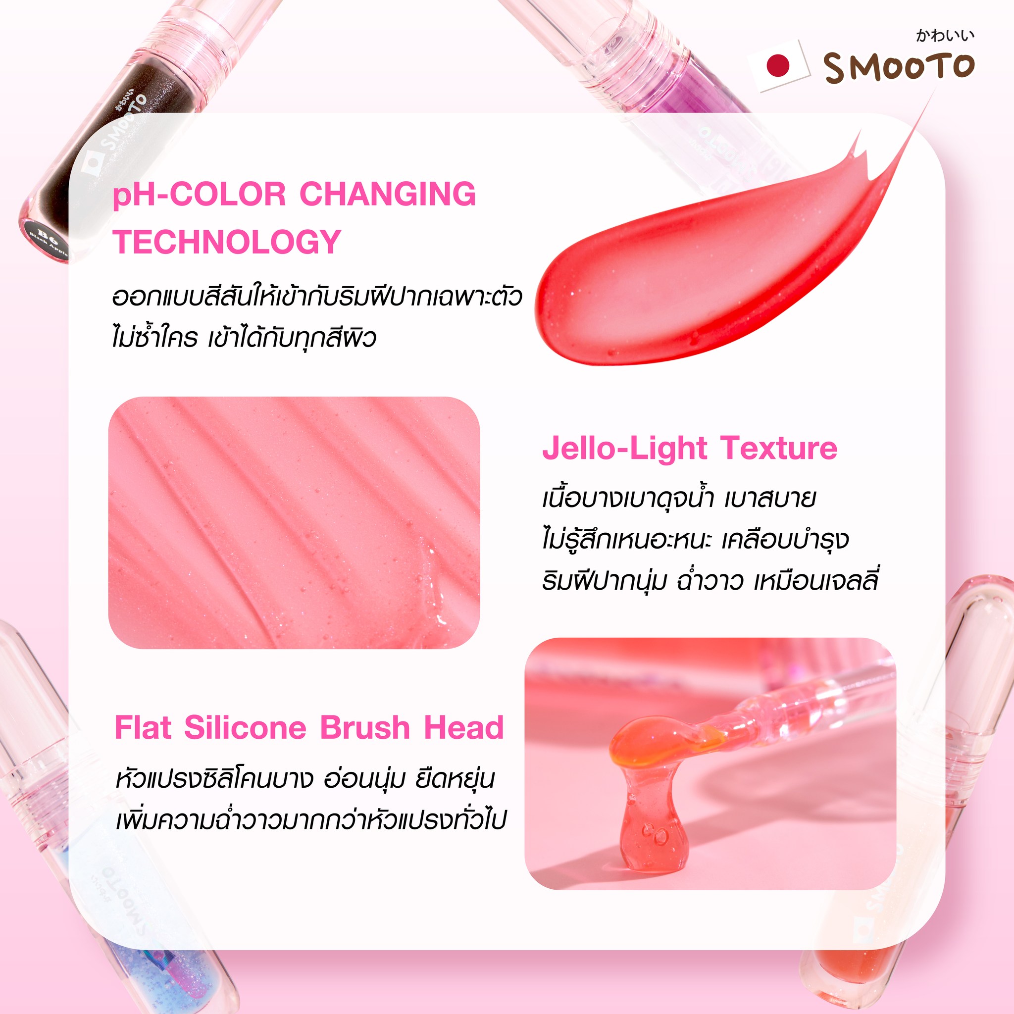 Special gift Box (Smoothto Jello Glowy Lip Oil Complete 6 Colors In 1 ...