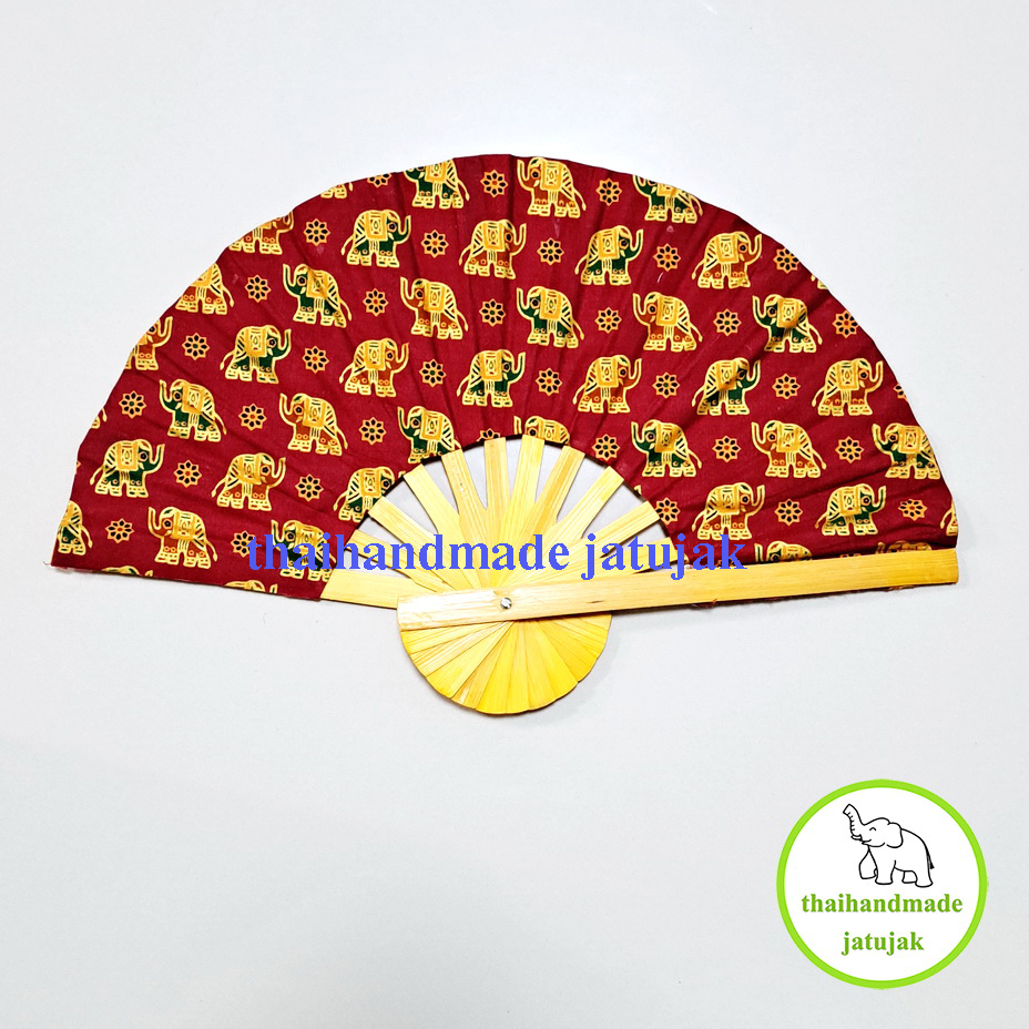 Elephant Fan Beautiful Work Folding Thai 10 Inches | Shopee Malaysia