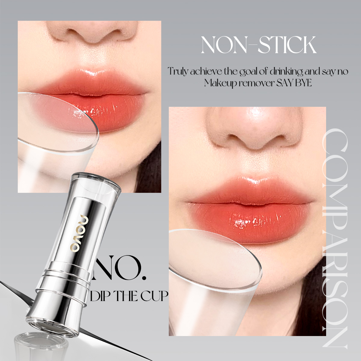 6445 (New/Authentic) NOVO Lipstick Black Balm Color Changes According ...