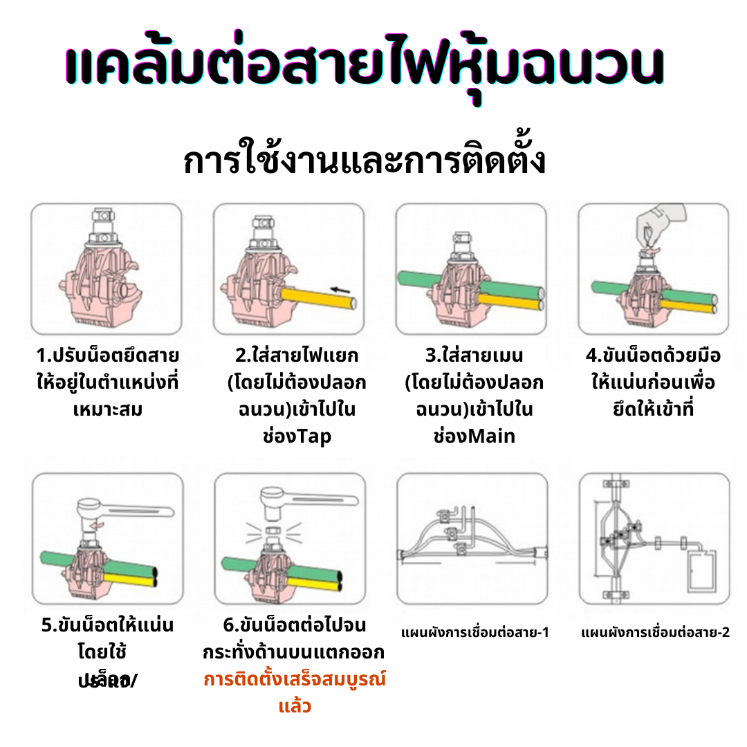 Punched Insulated Cable Connect With Drilling Without Wire Sheath Model ...