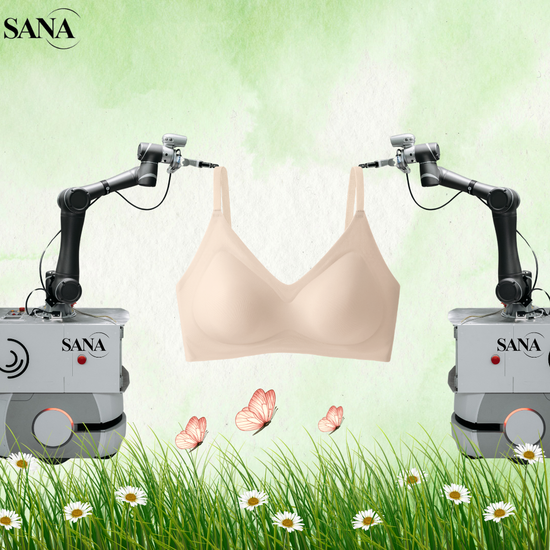 Flowers Collagen Soft Bra SANA Underwear Made Of Cotton And With Floral ...