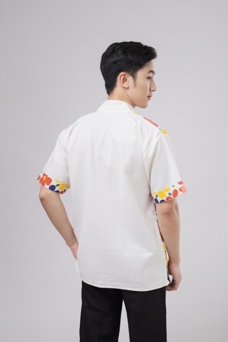 Songkran Shirt Men 5 Buttons (Half Decorated) | Shopee Malaysia