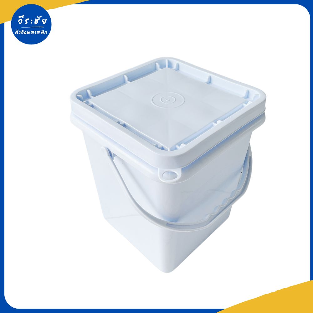 Pail Bucket Water Plastic 1 Hand Size 20 Liters White A Food Grade Hard ...