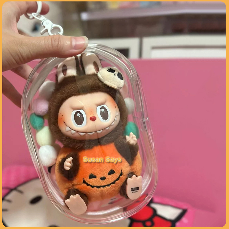 Upsetduck Lulu pig Bag Labubu v2 Transparent Pouch Doll Box Storage ...