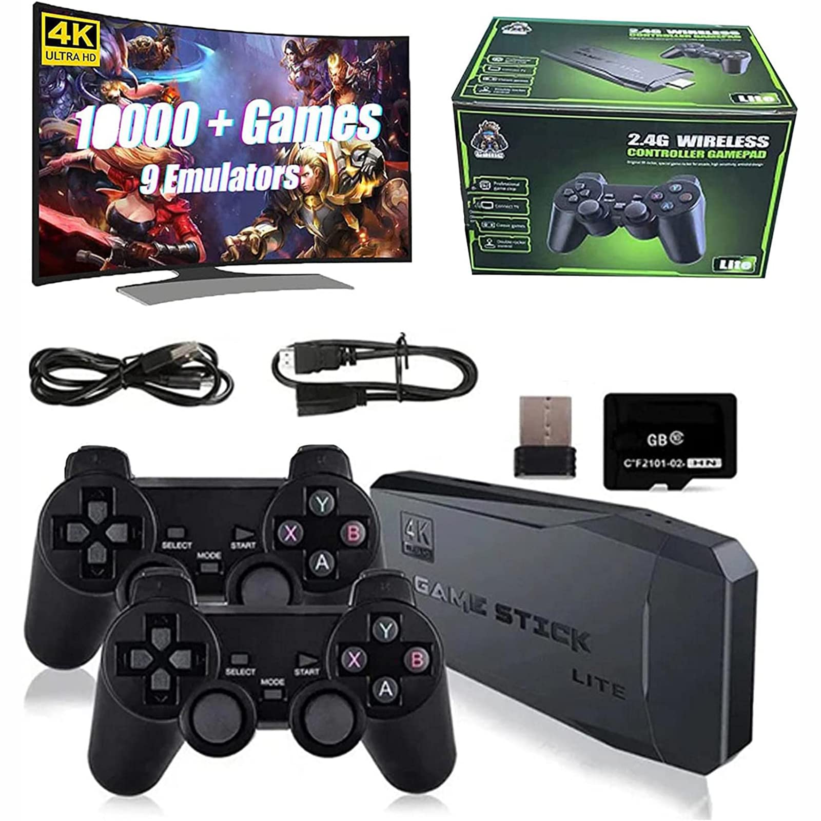 game stick lite 2.4g wireless controller gamapad Retro Video Emuelec 4. ...