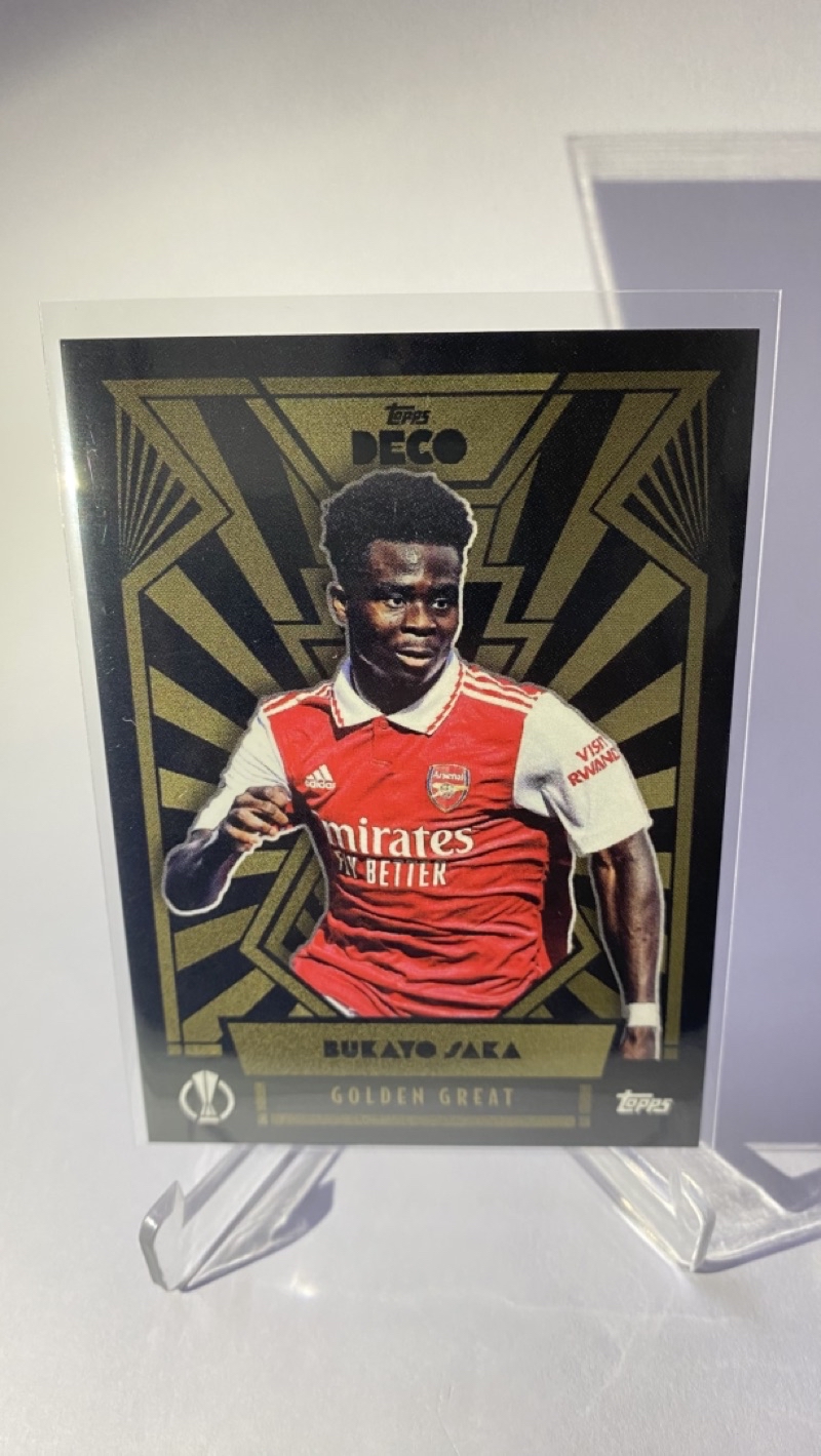 Bukayo Daka ARSENAL FC Golden Great TOPPS DECO 2022 Football Player ...