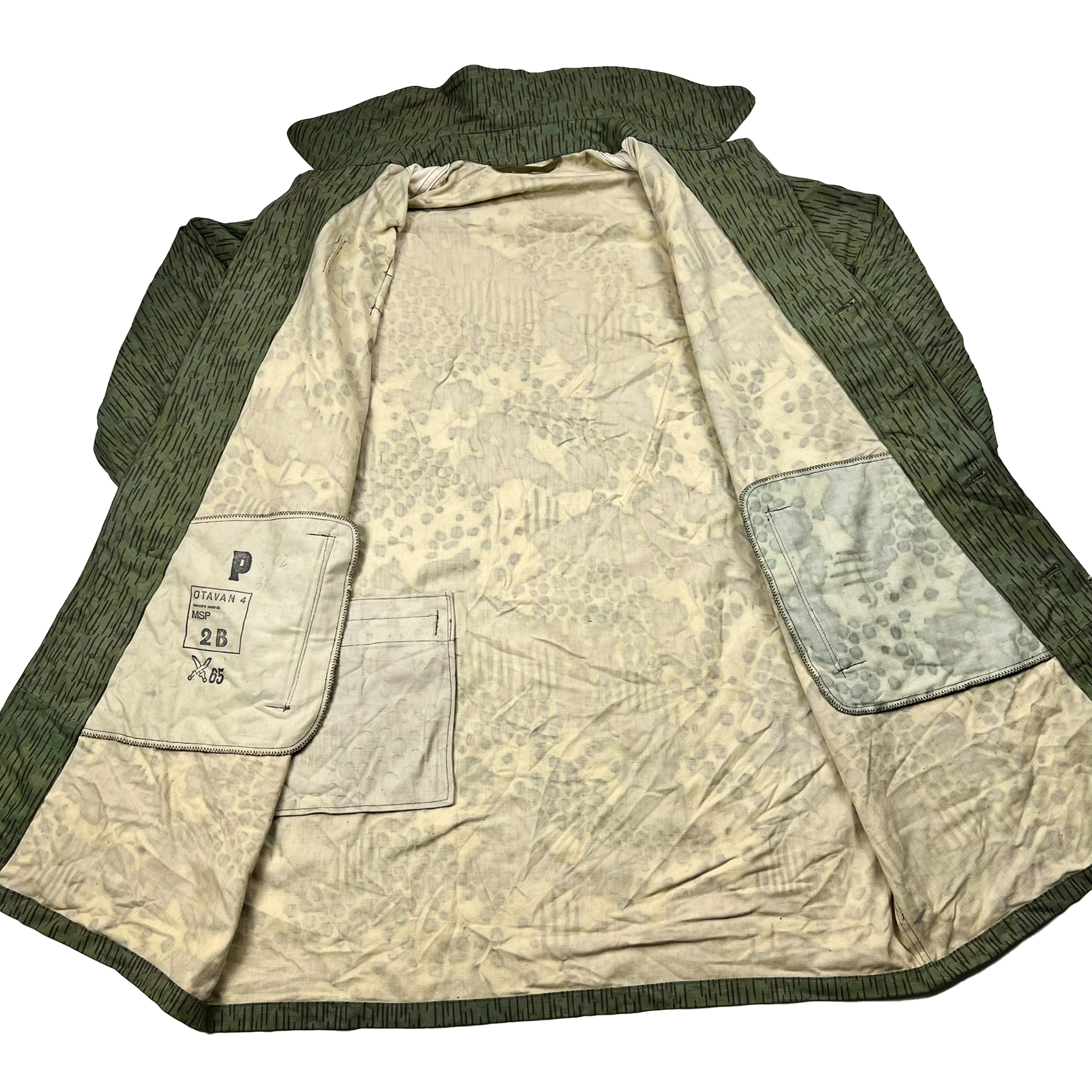 Hiking Jacket 1960s Czech Army Rain Pattern Overcoat MSP Rare 1965 Cold ...