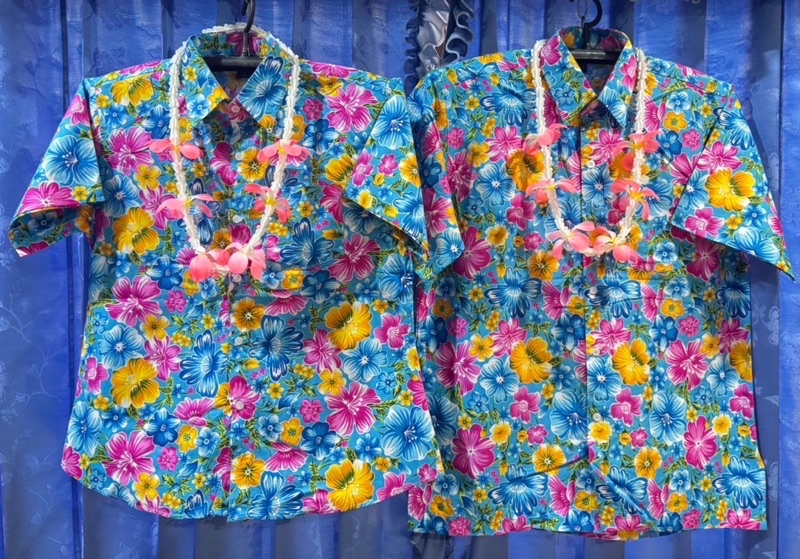 Songkran Flower Pattern Shirt Fine Cotton Fabric No Color Fading Bright ...