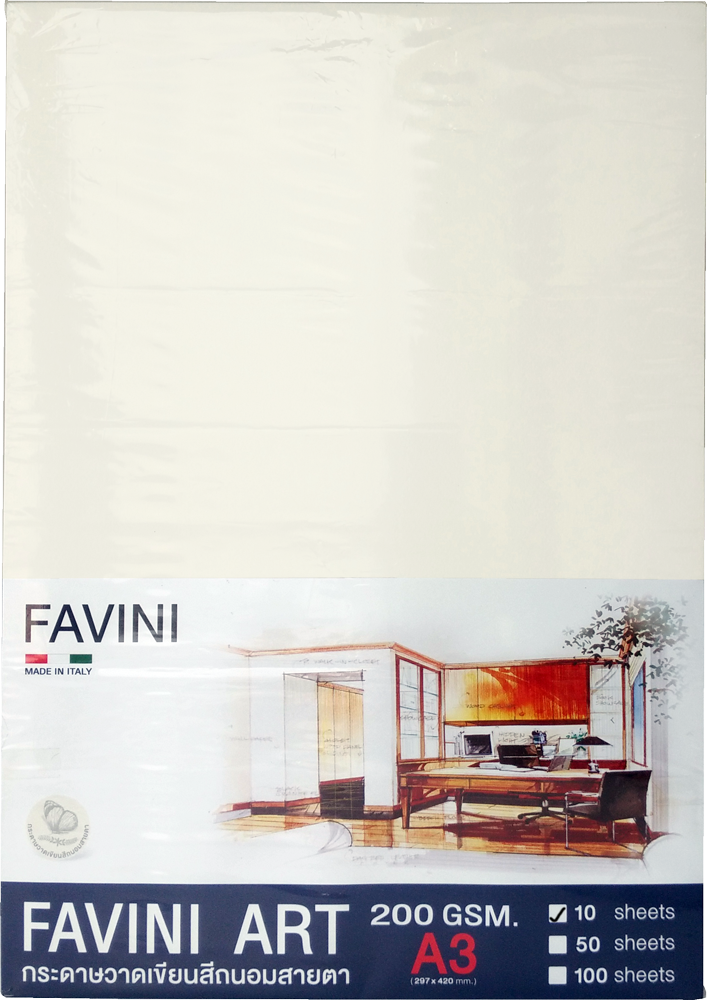 FAVINI ART Ivory Drawing Paper 100 Lbs A3 Eye Care Coarse Type 200gsm ...