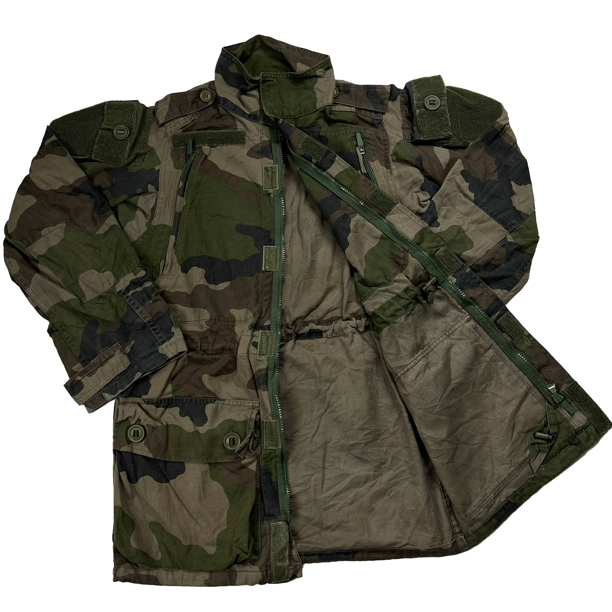 Hiking Jacket Genuine French Army CCE SF Woodland Camo Combat Smock ...