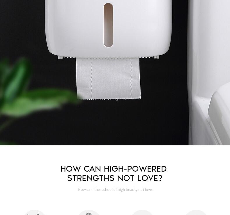 Ecoco Waterproof Tissue Box Assorted Colors Wall-Mounted No Drilling ...