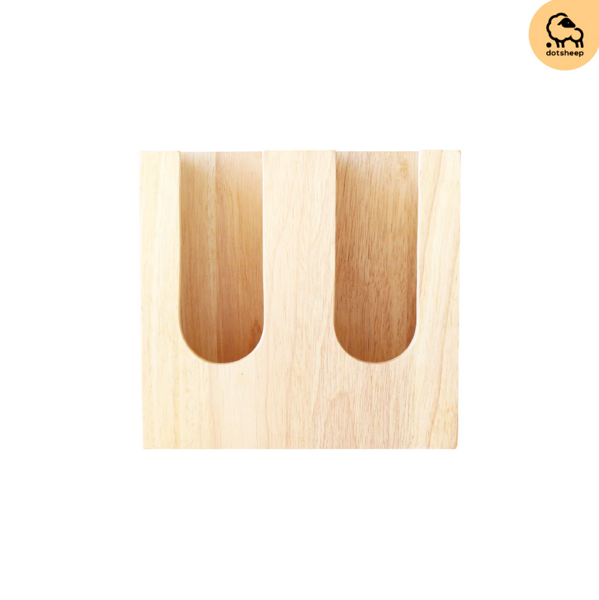 Dotsheep Rubber Wood Coffee Cup Holder Glass Box With Lid Straw | Shopee Malaysia