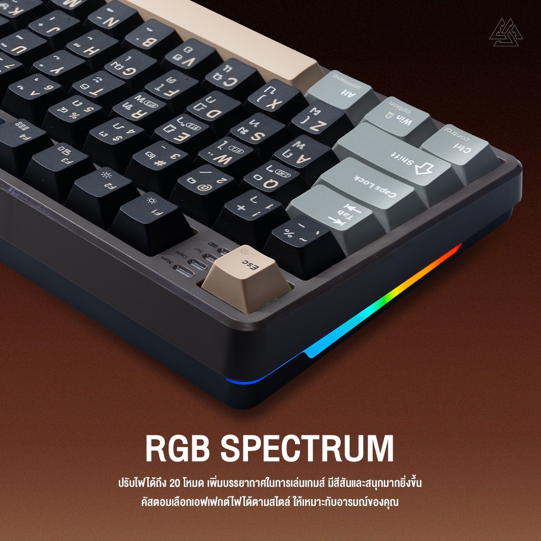 EGA Gaming Keyboard TYPE CMK7 Connect Bt wireless Mechanical Cable Full ...